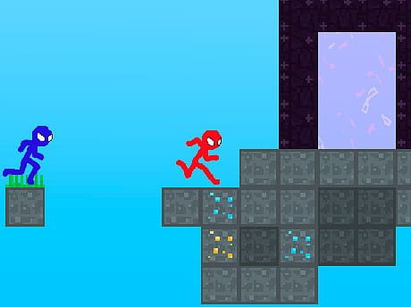 Stickman Blockworld Parkour 2 - AYN Games